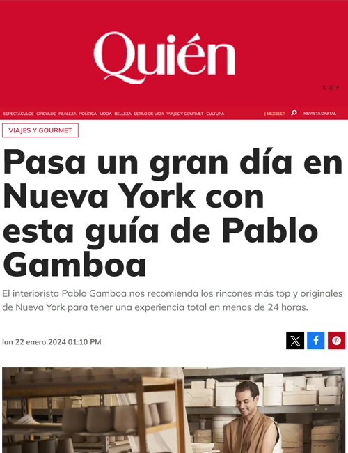 Pasa un gran día en New York con esta guía de Pablo Gamboa. - Indigo